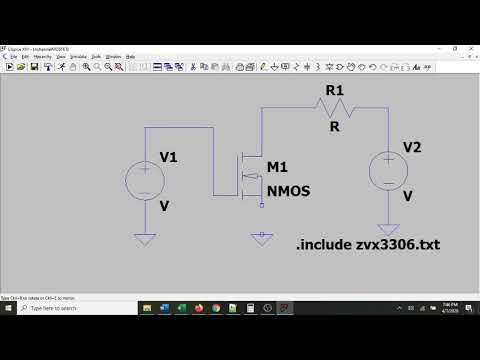 Using a subcircuit model in LTSpice