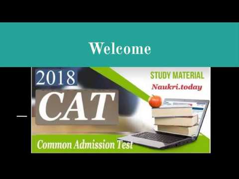 Download CAT Syllabus 2018 PDF - Common Admission Test Exam Pattern 2018