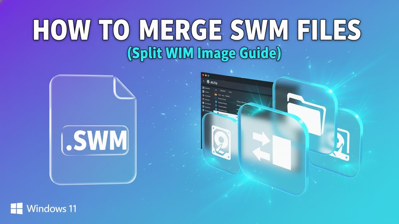 How to Merge SWM Files (DISM utility)