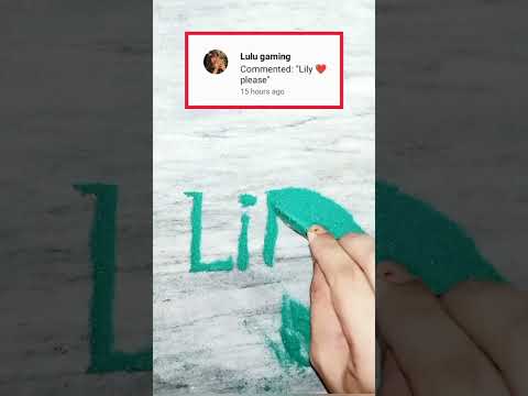 Lily Name Video request name done ✅ comment your name #art #name #nameart #calligraphy #drawing