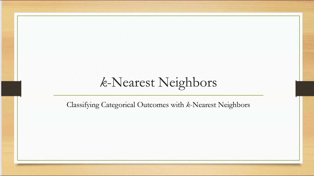 knn Classification: Theory