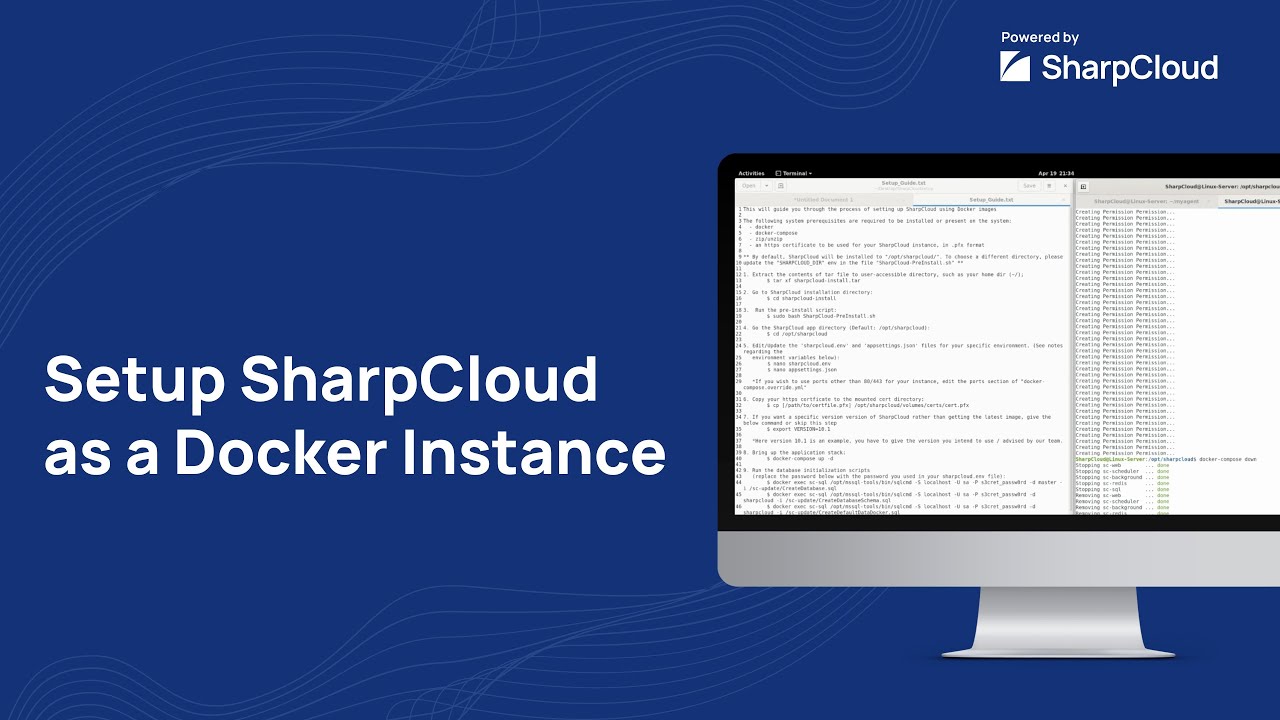 Setup SharpCloud as a Docker Instance