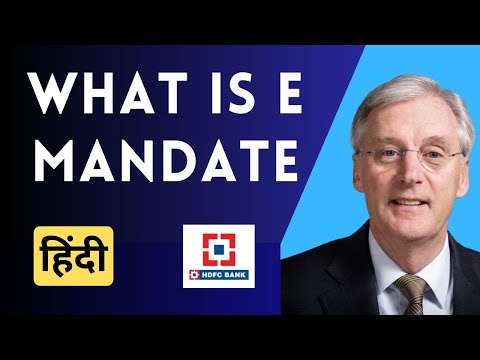 What Is E Mandate In Hdfc | Hdfc E Mandate Kya Hota Hai