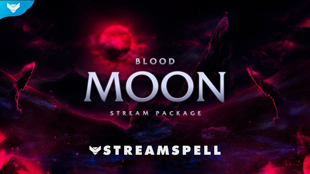 Blood Moon Stream Overlay Package by StreamSpell