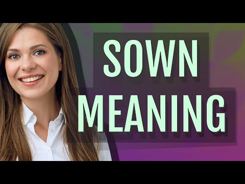 Sown | meaning of Sown