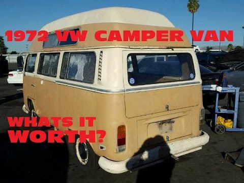 1972 Volkswagen Camper Van For Sale at Auction. WHATS IT WORTH???