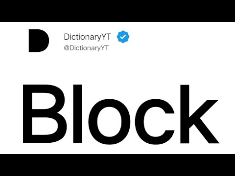 Block Meaning in English