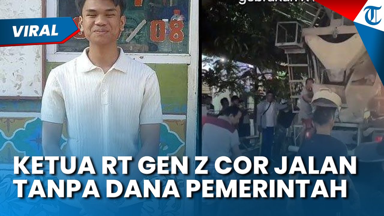 Tanpa Dibantu Pemerintah! Gebrakan Ketua RT Gen Z Viral Perbaiki Jalan ...