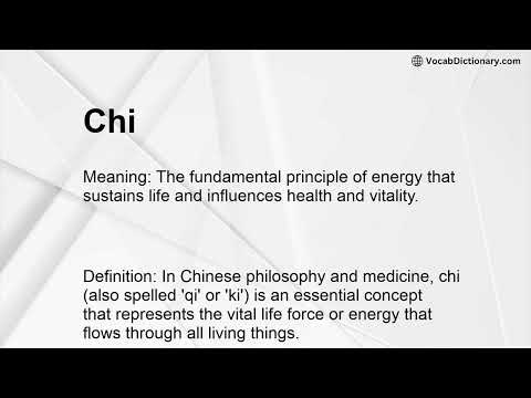 Chi Meaning