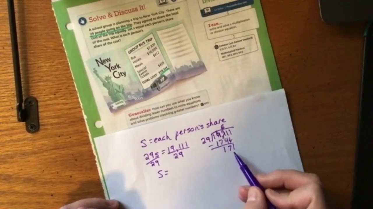 4-4 Write and Solve Multiplication and Division Equations