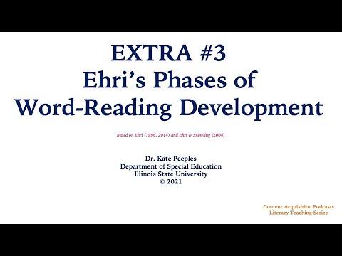 Extra #3. Ehri's Phases