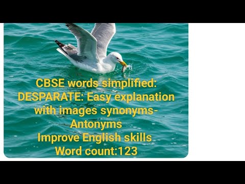 CBSE words simplified:DESPARATE 29-03-25 #easyenglish with images synonyms-Antonyms#apgovt #english