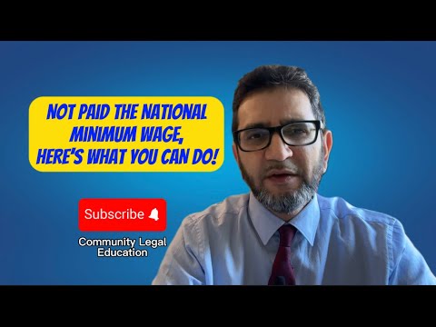 Not paid the national minimum wage - here’s what you can do!