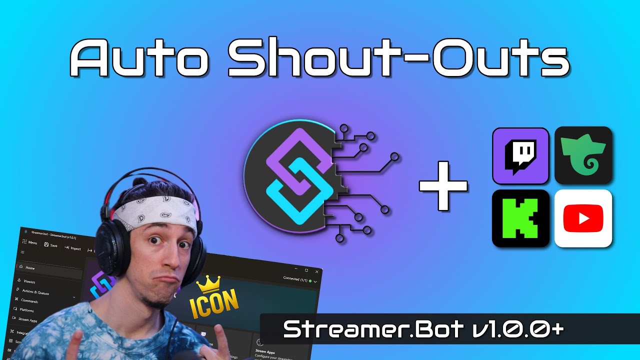 How to Setup an Auto Shout-Out System using Streamer.Bot [v1.0.1+] [Twitch/YouTube/Kick/Trovo]