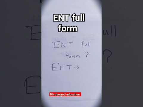 ENT full form/what is the full form of ENT/ ENT ka pura nam kya hai/ #youtubeshorts #shortvideo