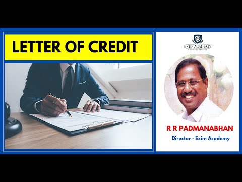 Letter of Credit in Tamil - R R Padmanabhan, Director - Exim Academy | Exports | Imports