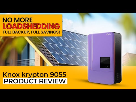Knox Krypton 9055 | New Hybrid Solar Inverter 6.5KW with Touch Display & Dual PV