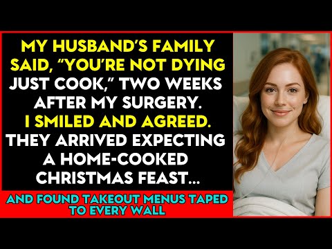They Demanded I Host Christmas After Surgery—So I Served Takeout and Left Forever