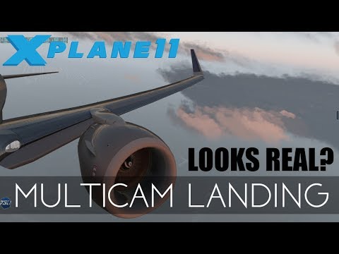 X-Plane 11 -Innsbruck Landing -Multi camera -Ultra Realistic