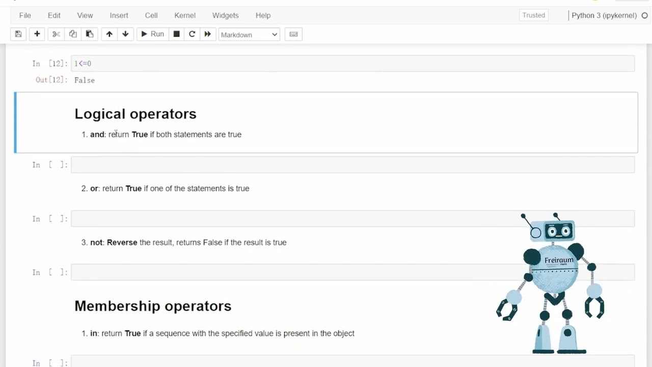 Python Tutorial 2: Basic Logical Operators in Python