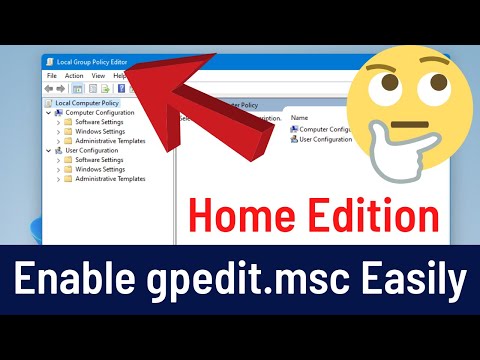 How to Enable Group Policy Editor in Windows 10/11 Home Edition | gpedit.msc Missing | Easiest Way