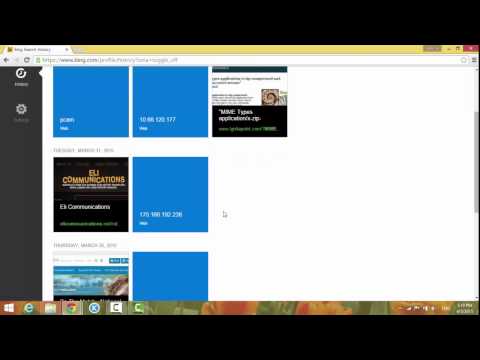 Clear Website History on Bing