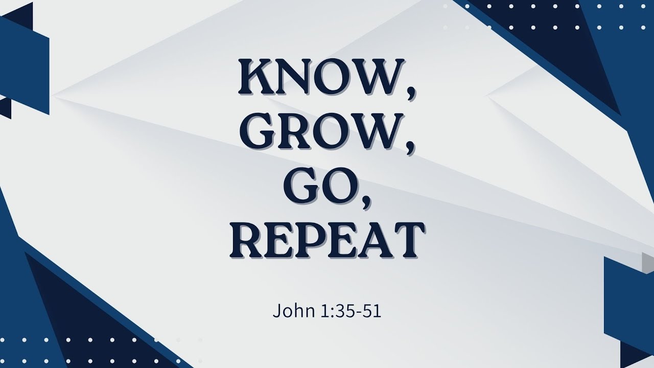10/19/2025-Know, Grow, Go, Repeat-John 1:35-51