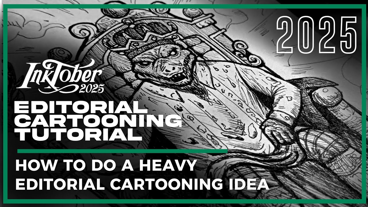 HOW TO DO EDITORIAL CARTOONING (A Heavy Editorial Cartooning Idea 