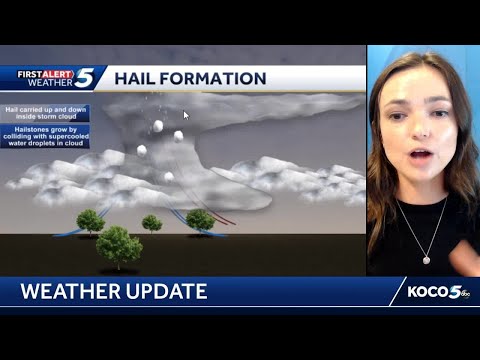 How does hail form and how large can it get?