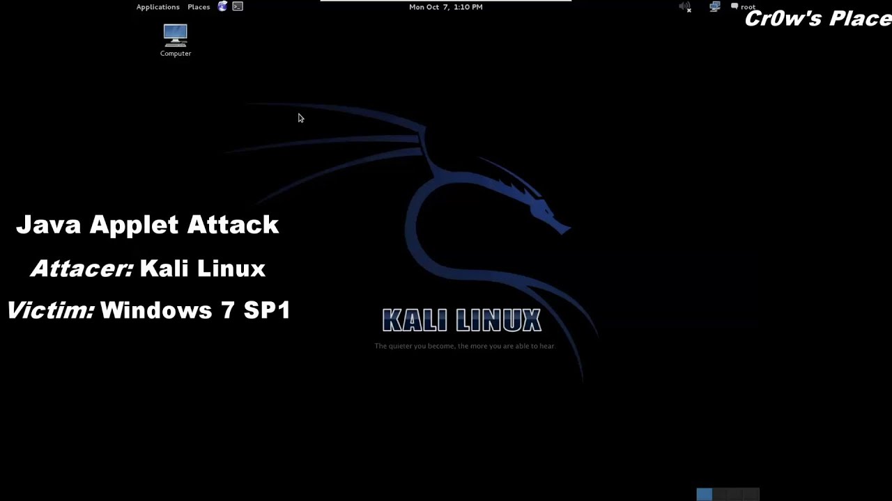 Java Applet Attack - Compromising A System (HD)