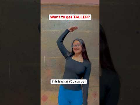 Get TALLER by doing 5 STEPS EVERYDAY!| INCREASE HEIGHT #yoga #health #trendingreels