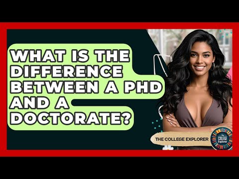 What Is The Difference Between A PhD And A Doctorate? - The College Explorer