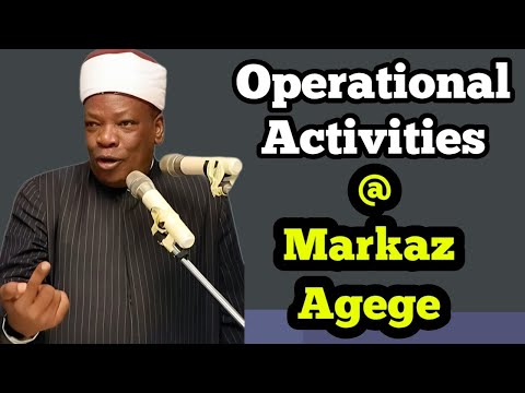 Sheik habubullahi Adam Al-ilory explains the operational activities at Markaz Agege Lagos