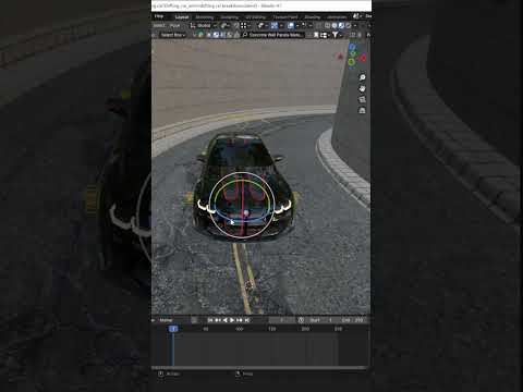 How i create Realistic drifting Car Animation in Blender #cgi #blender #blenderguru