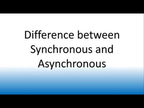 What is the difference between synchronous and asynchronous communication | Basic Understanding
