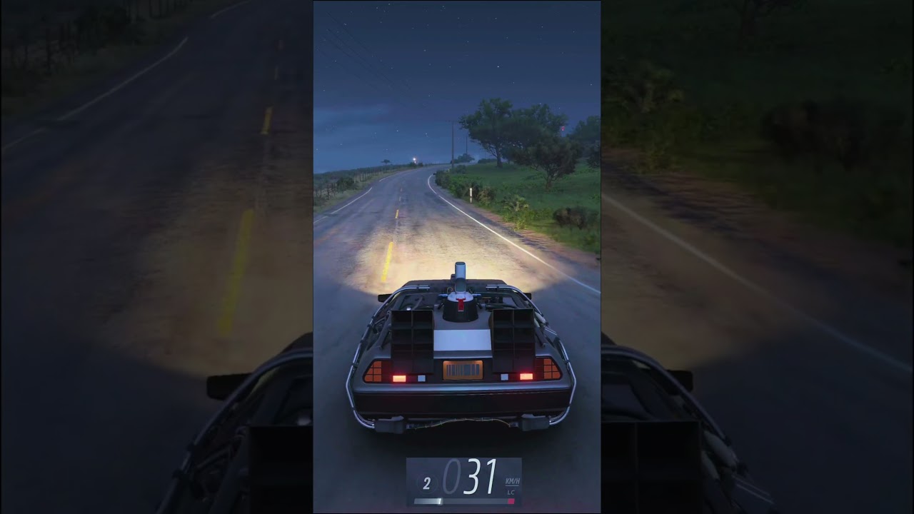 DeLorean Time travel In Forza is real! 😬😂🔥 #fh5