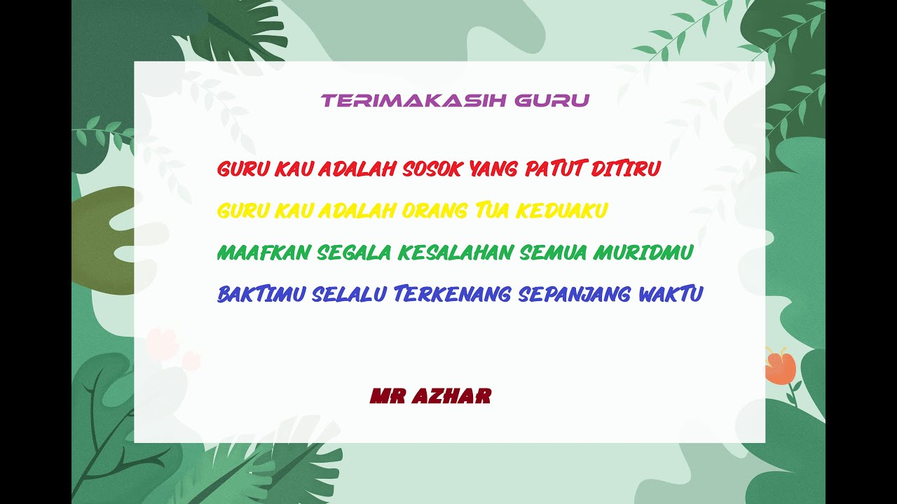 Video Pembelajaran Tutorial Pembuatan Kartu Ucapan Terimakasih Guru