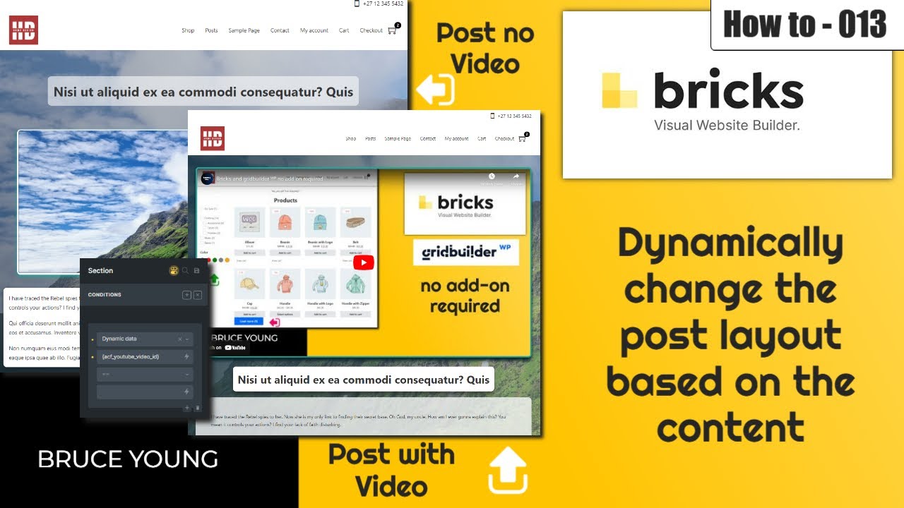 Dynamically change the post layout on the post content when using Bricks Builder