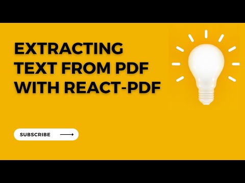 PDF Text Extraction Tutorial using React PDF | Step by Step Guide