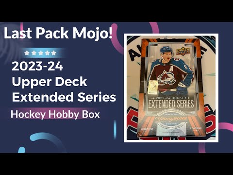 2023-24 Upper Deck Extended Series Hockey Hobby Box! Last Pack Mojo, Connor Bedard