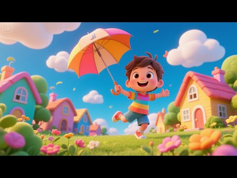 Umbrella Flyers – JJ’s Windy Ride | Breezy Kids Adventure Song | Fun Outdoor Rhyme