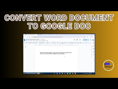 How to Convert a Word Document to a Google Doc