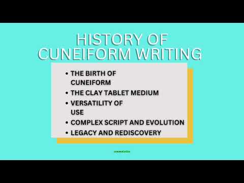 The history of cuneiform writing