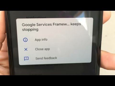 how to fix google services framework keeps stopping android