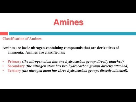 Amines definition, Primary, Secondary and tertiary amines