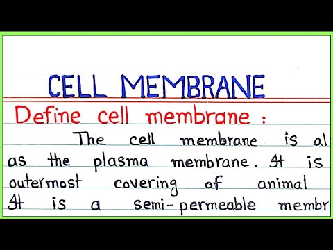 Define Cell Membrane \ What is plasma membrane