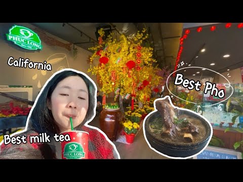 What to eat in Orange County SoCal? Best Pho restaurant and best milk tea shop that open early