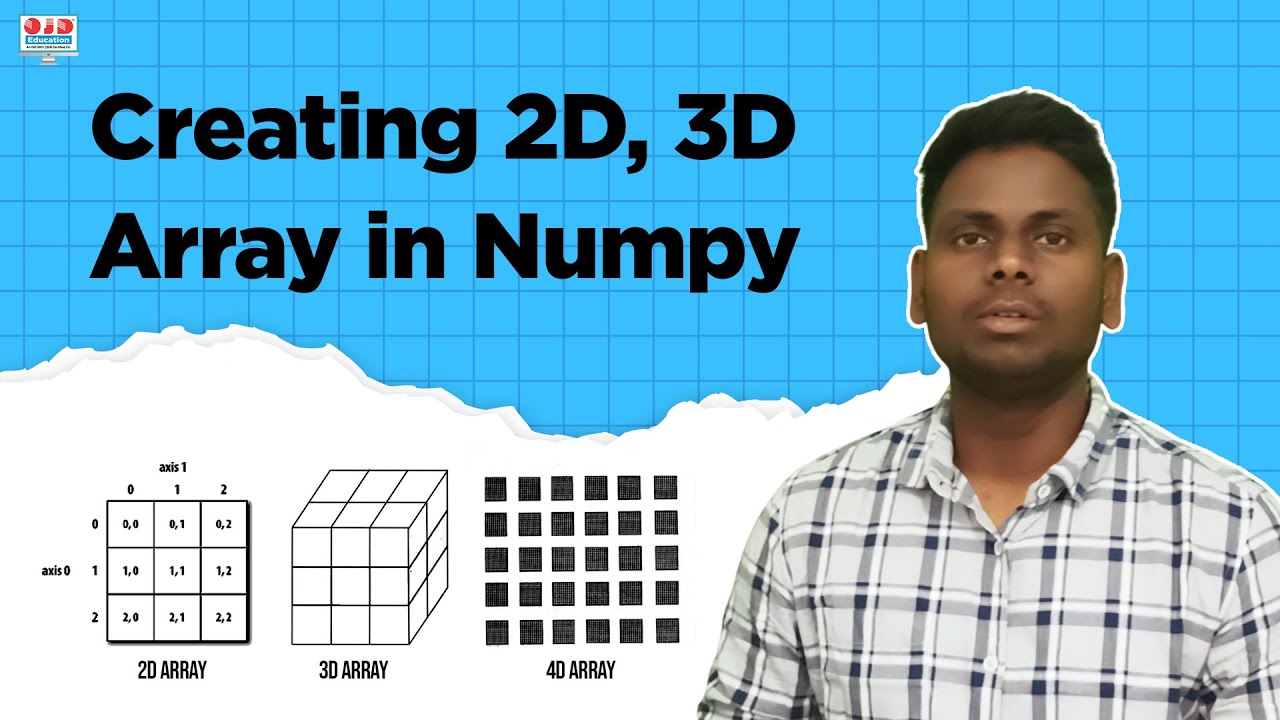 Create 2D and 3D Arrays in NumPy | Python Tutorial for Beginners