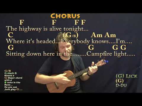 Ghost of Tom Joad (Springsteen) Bariuke Cover Lesson in Am with Chords/Lyrics