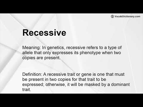 Recessive Meaning